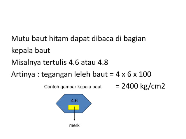 sambungan baut mutu tinggi dalam pekerjaan baja | PPT