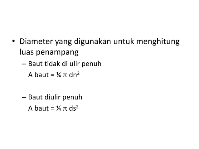 sambungan baut mutu tinggi dalam pekerjaan baja | PPT
