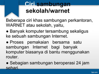 Sambungan internet | PPT