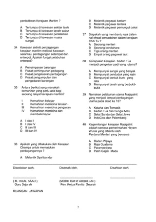 Sambungan ujian bulanan 2014 | DOC