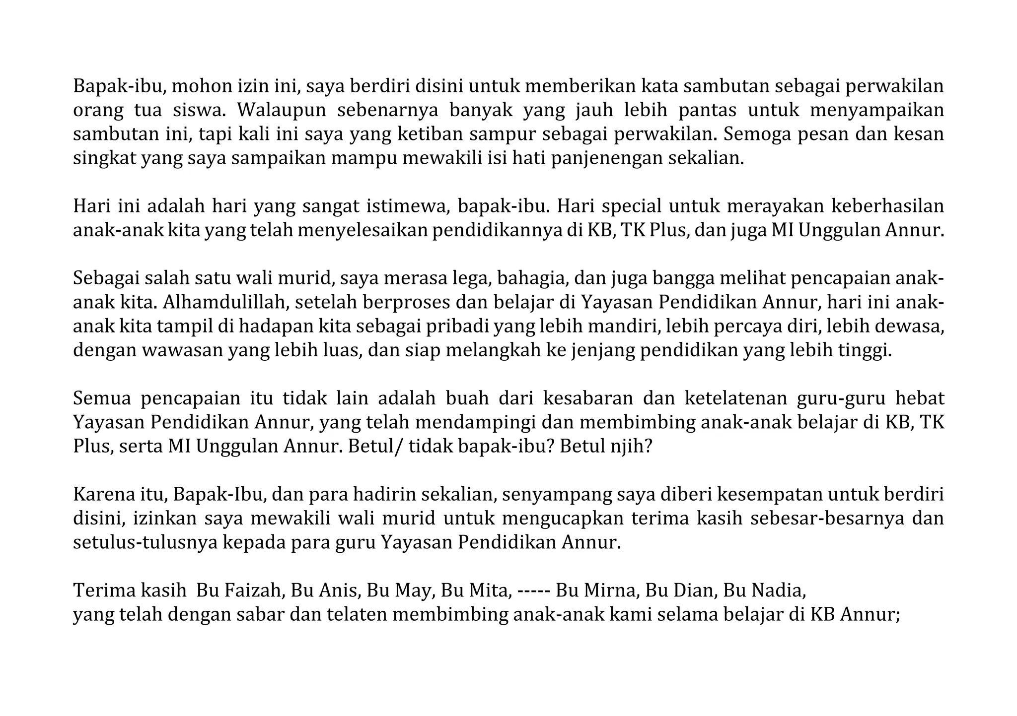 Sambutan Wali Murid saat Akhirussanah.docx