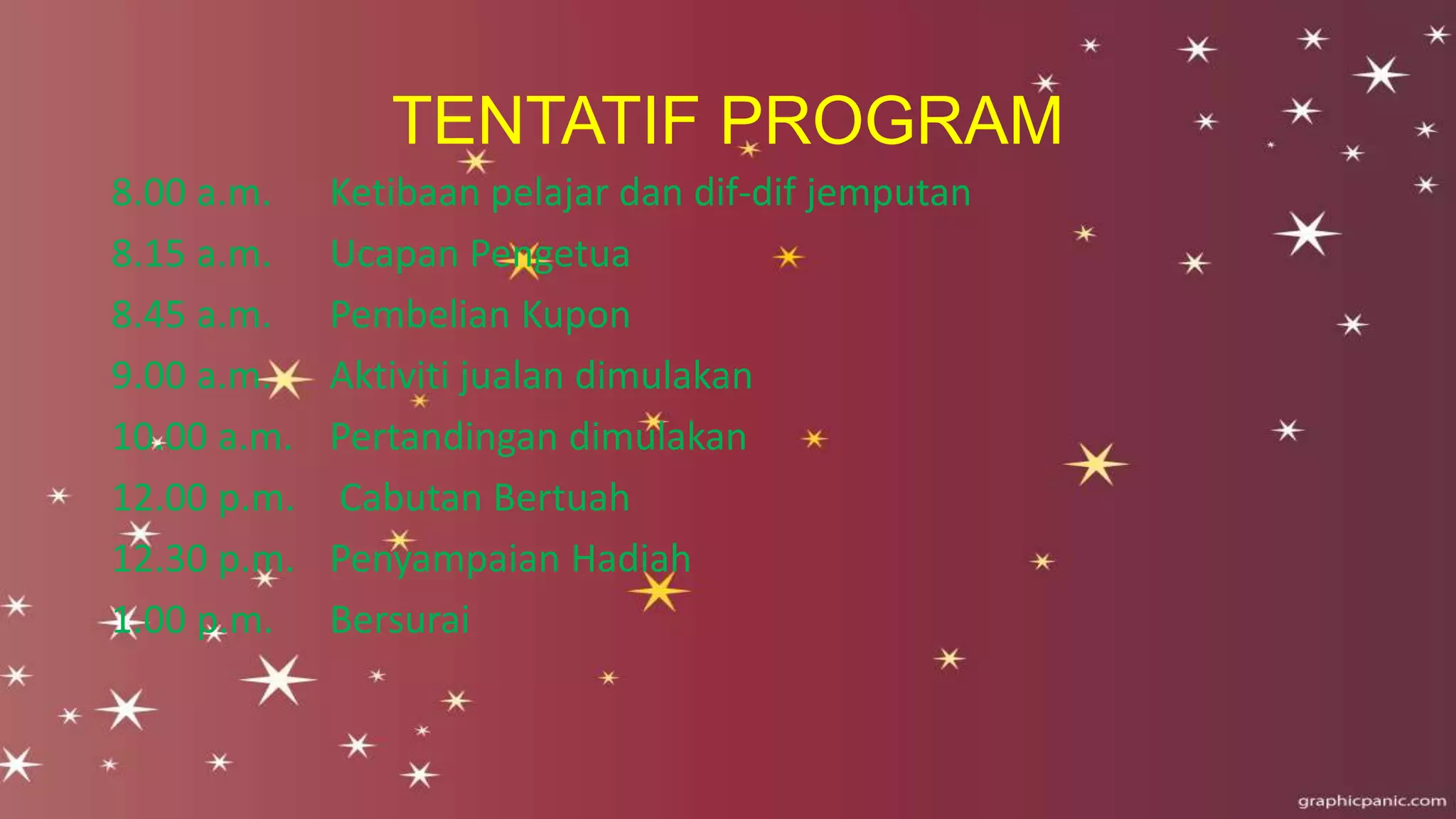 Sambutan hari kantin | PPT