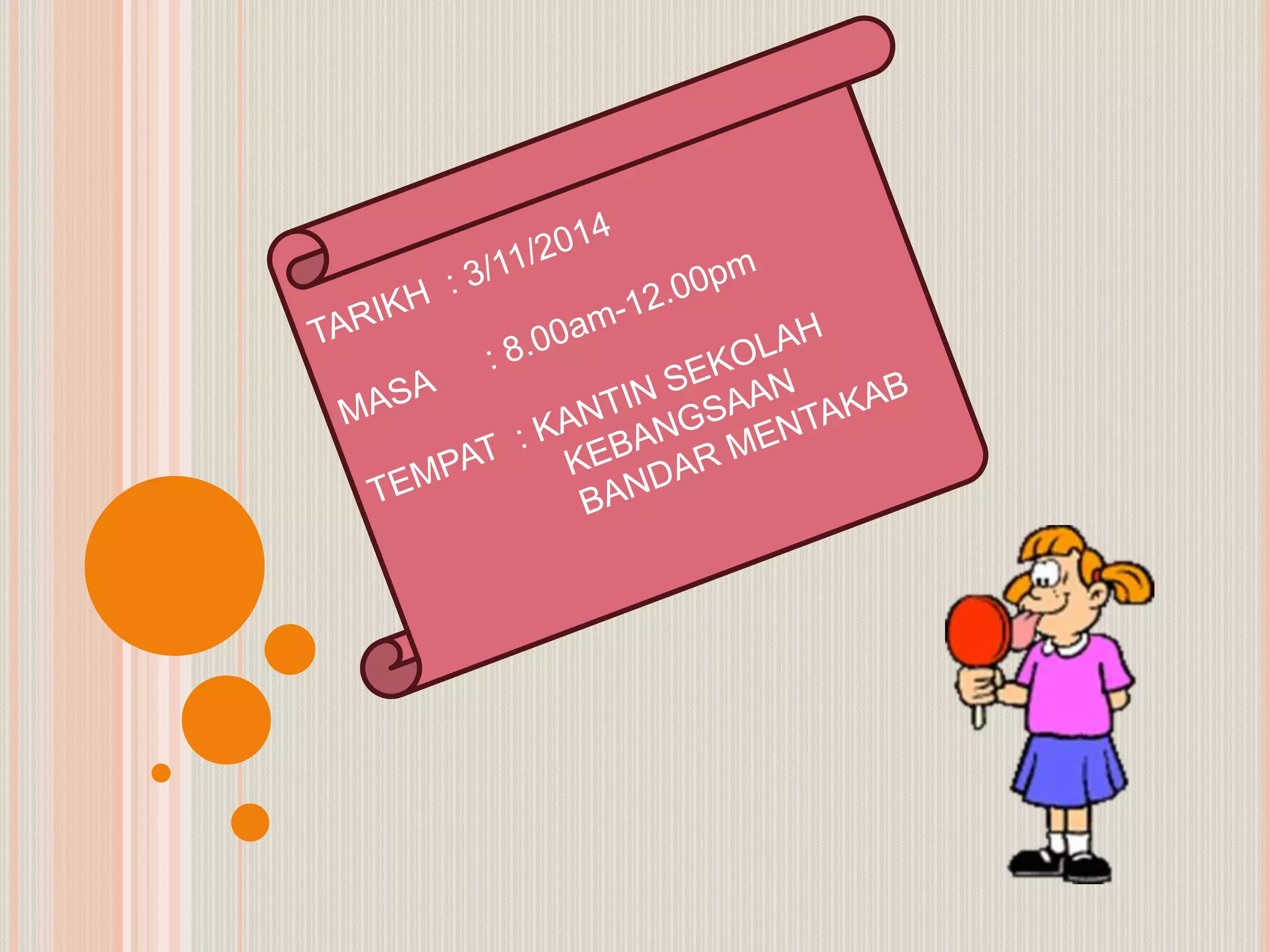 Sambutan hari kantin sekolah(mte) | PPTX