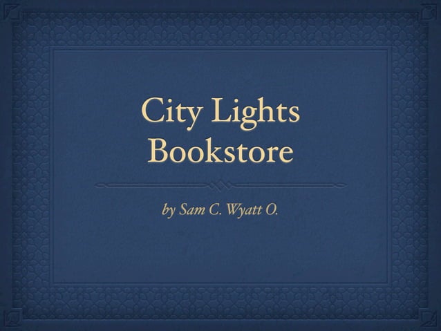 Sam City Lights slides | KEY