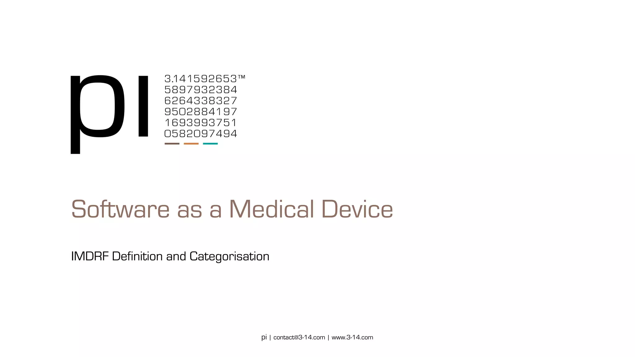 Software as a Medical Device (SaMD) - IMDRF Definition and ...