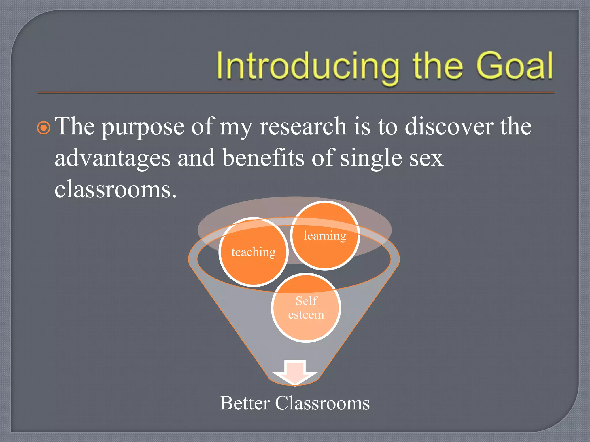 Same sex classrooms | PPTX