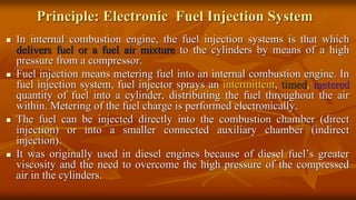PERFORMANCE OF ELECTRONIC FUEL INJECTION SYSTEM USING COMPRESSOR AND ...