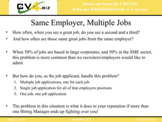 Same employer multiple jobs | PPT