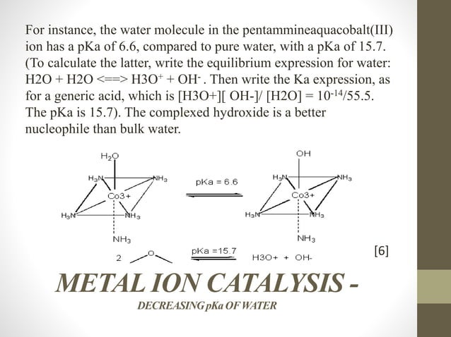 metal ion catalysis.pptx | Chemistry | Science