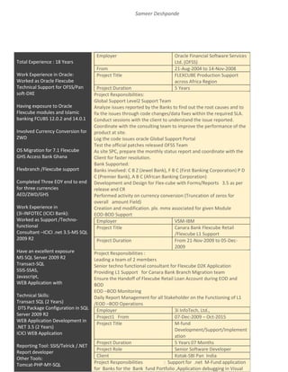 SAMEER DESHPANDE | PDF