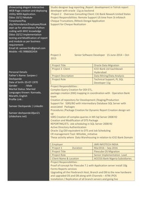 SAMEER DESHPANDE | PDF