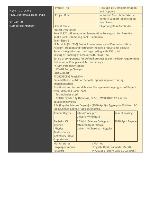 SAMEER DESHPANDE | PDF