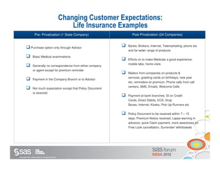 Customer Management in Life Insurance | PPT