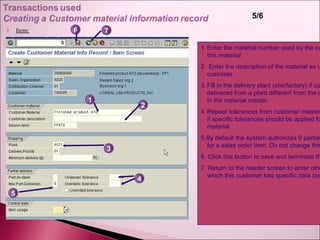 Sameers Managing Customer Material Info Record | PPT