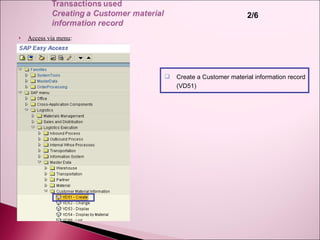 Sameers Managing Customer Material Info Record | PPT