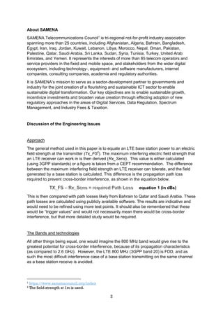 4/5G Cross-Border coordination in Bahrain E field trigger levels | PDF