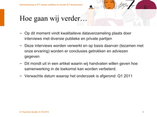 Samenwerking in ict tussen publieke en private ict