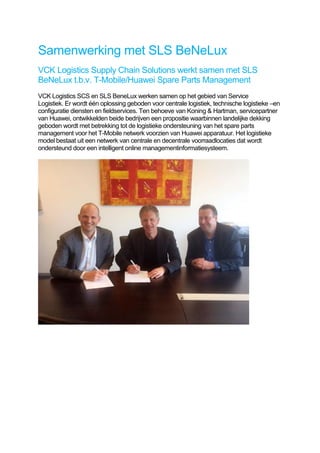 Samenwerking SLS & VCK | PDF