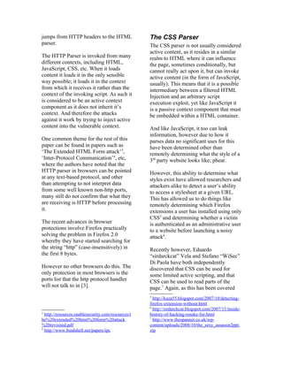 Same Origin Policy Weaknesses | DOC | Web Design and HTML | Internet