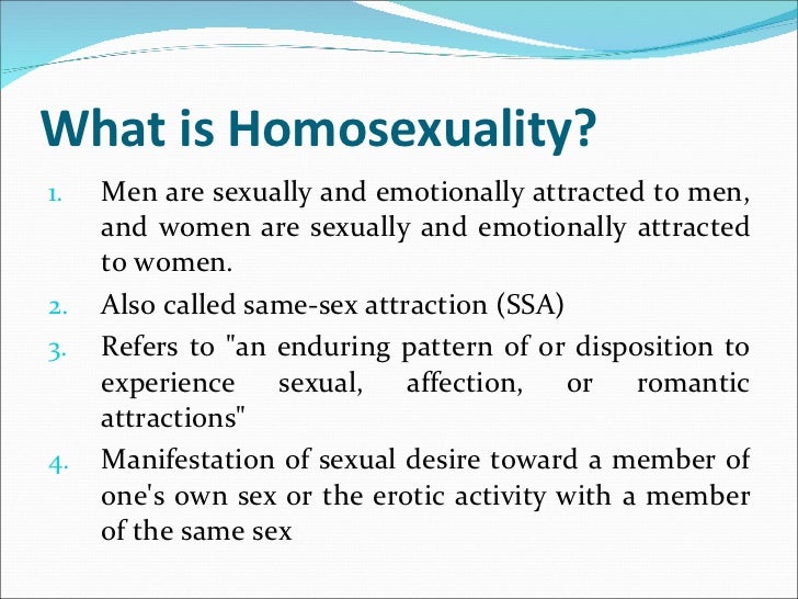 Same Sex Attraction