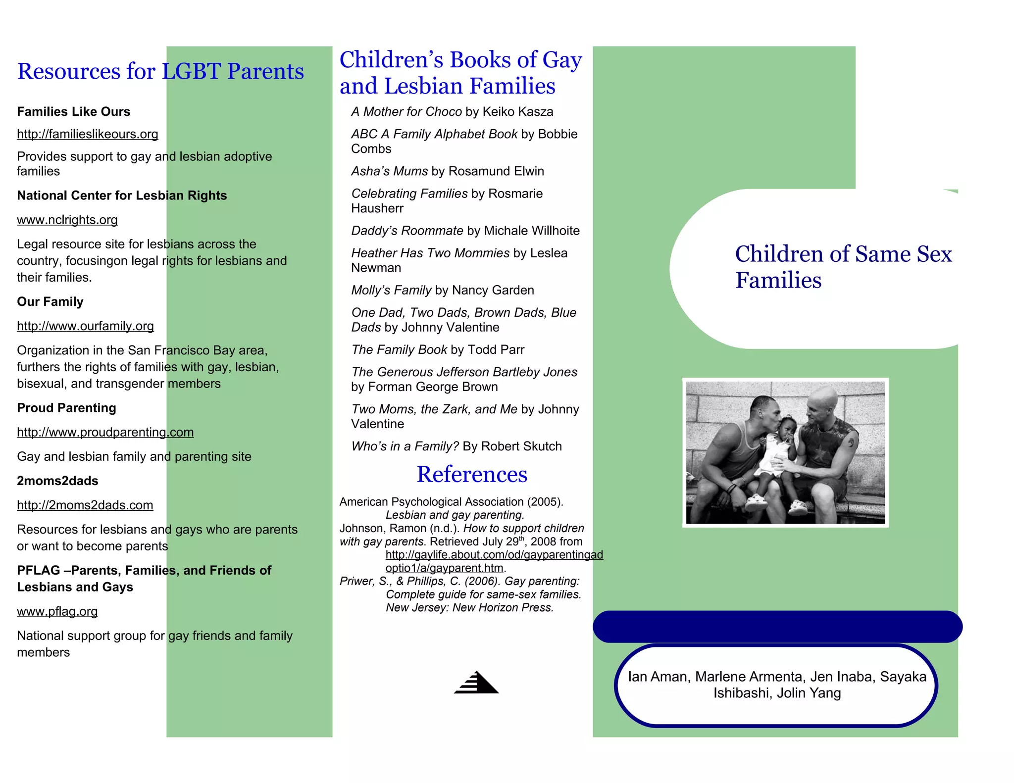 Same Sex Families Brochure Doc
