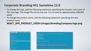 HCL Sametime 12 Corporate Branding - step-by-step | PDF