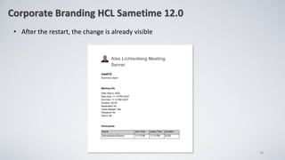 HCL Sametime 12 Corporate Branding - step-by-step | PDF