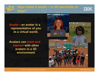 Sametime 3D - Virtual Worlds in OpenSim | PDF | Web Conferencing | Computer Software and ...