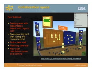 Sametime 3D - Virtual Worlds in OpenSim | PDF | Web Conferencing | Computer Software and ...