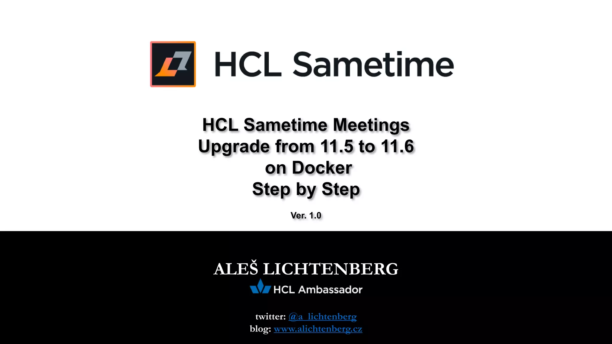 HCL Sametime Meetings server upgrade to V11.6 | PPT