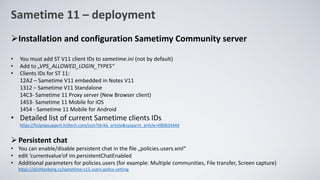 HCL Sametime V11 installation - tips | PPT
