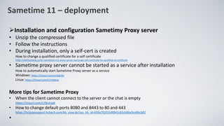 HCL Sametime V11 installation - tips | PPT