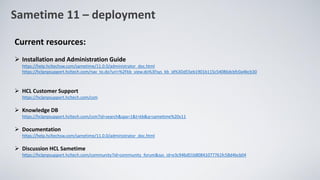 HCL Sametime V11 installation - tips | PPT