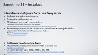 HCL Sametime V11 instalace - tipy | PDF