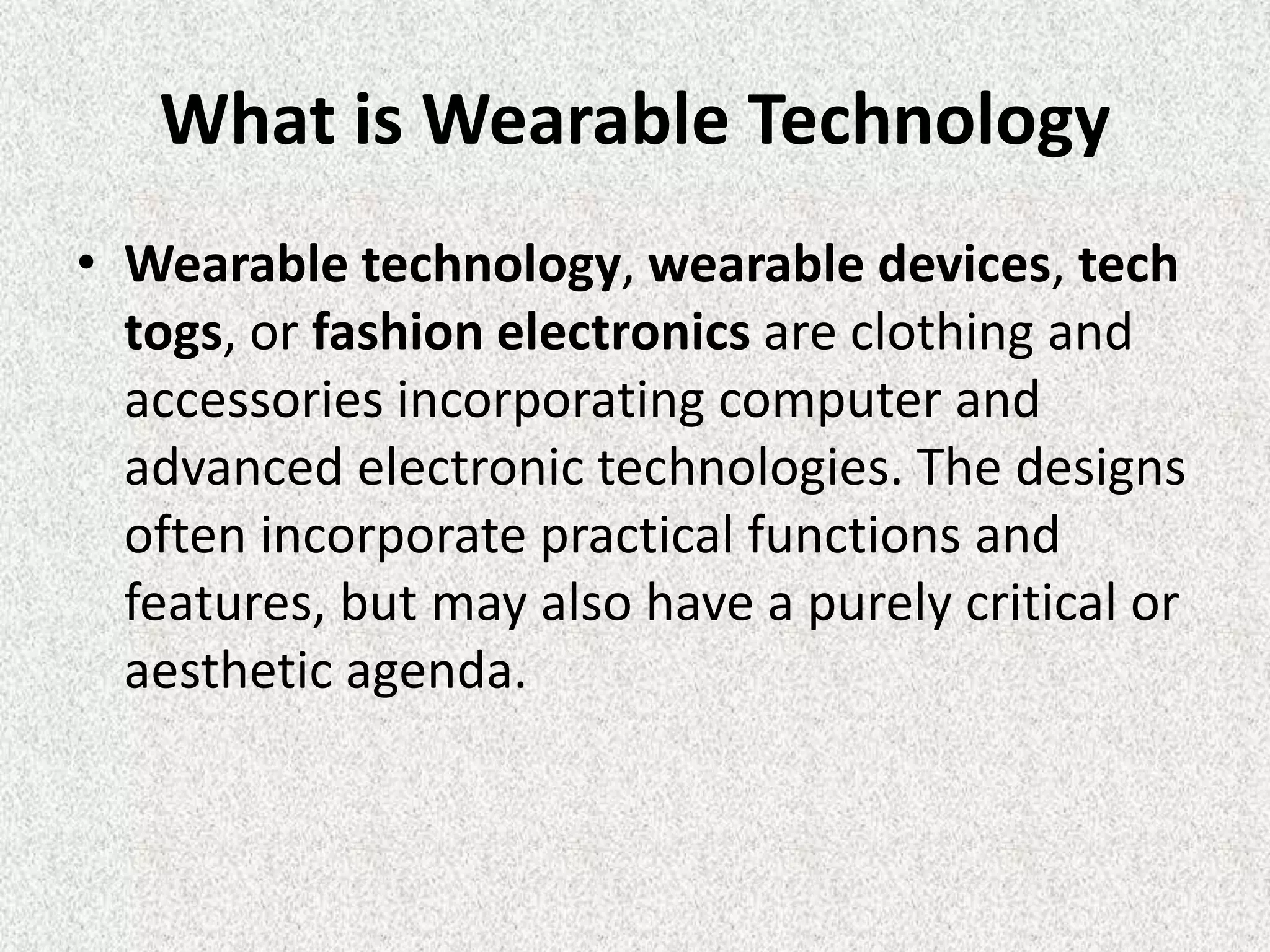 Samet wearable technology | PPTX | Wearable Technology | Consumer ...