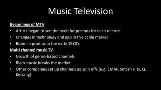 The Music Video Genre (History) | PPTX