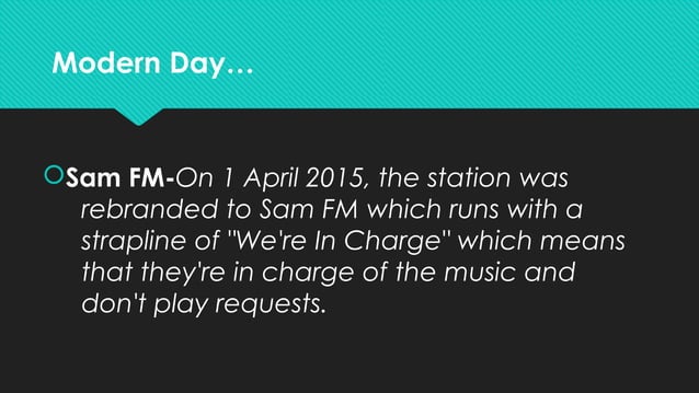 Sam FM powerpoint | ODP | College Radio | Music