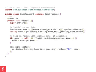 Android: the Single Activity, Multiple Fragments pattern | One Activity to rule them all | PDF ...