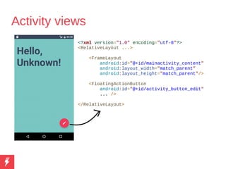 Android: the Single Activity, Multiple Fragments pattern | One Activity to rule them all | PDF ...