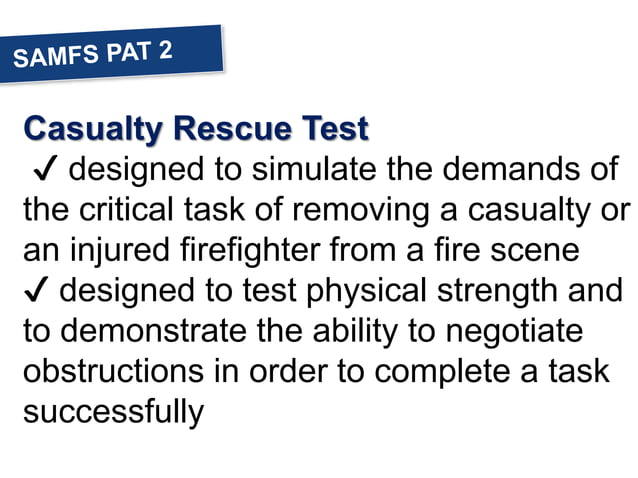 SAMFS PAT Info Guide | PPT
