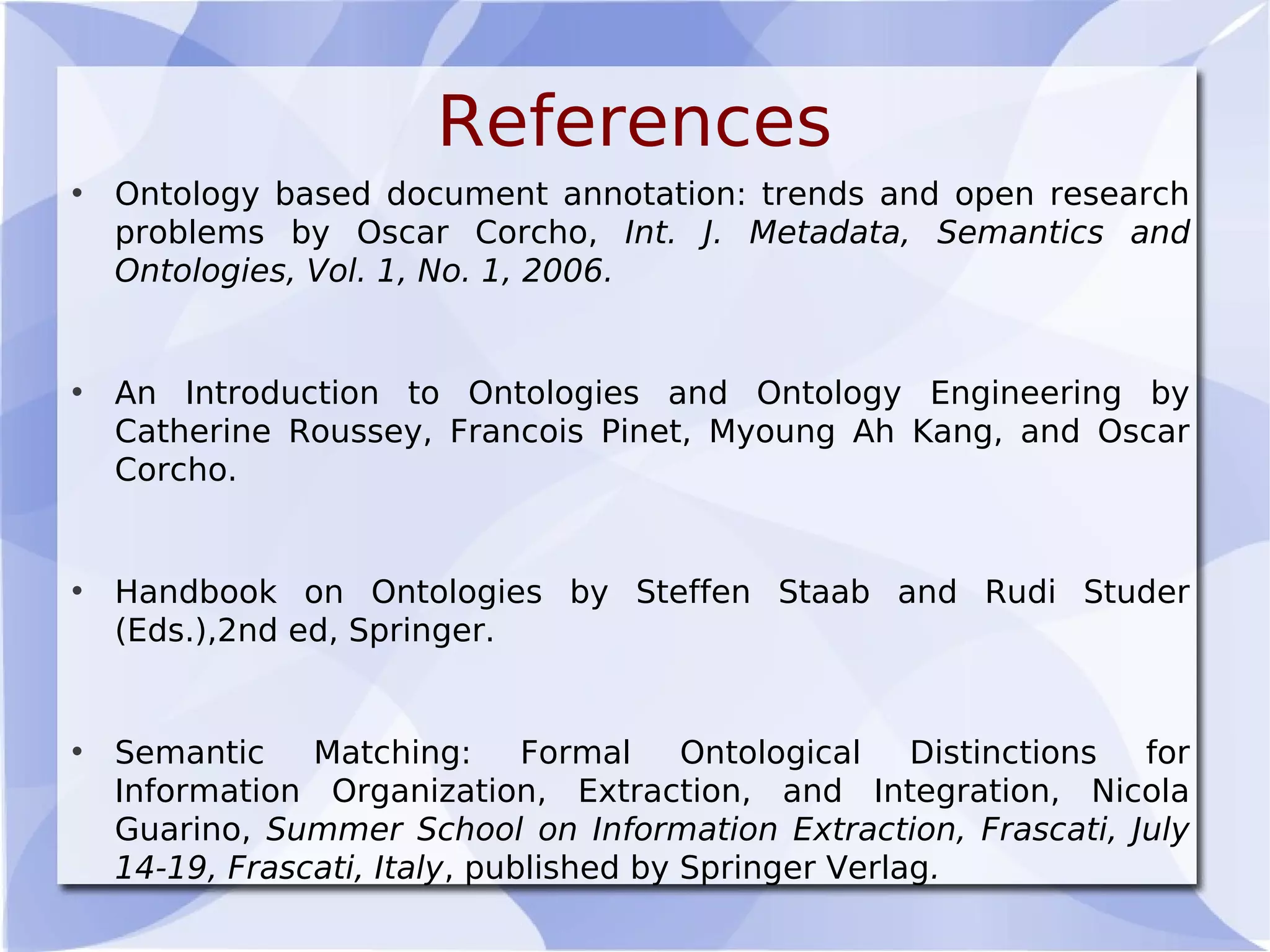 Ontology and its various aspects | PDF