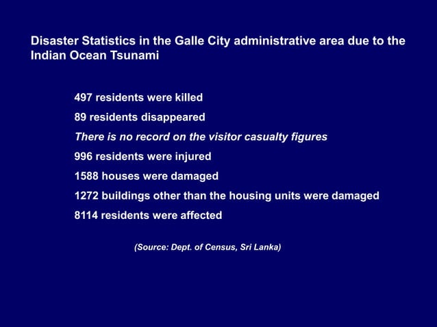 Tsunami risk assessment and management - case studies from Sri Lanka | PPTX