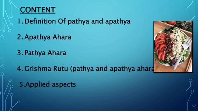Concept of pathya and apathya ahara | PPTX | Hinduism | Religion & Spirituality