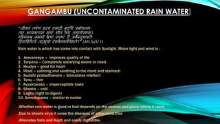 Jala and Ksira Varga | PPT (Ashtang Hriday / Samhita) | PDF