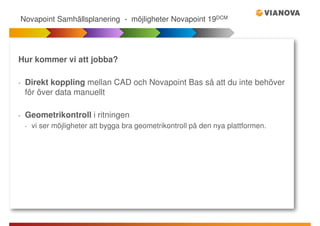 Samhällsplanering i novapoint 19 dcm | PDF