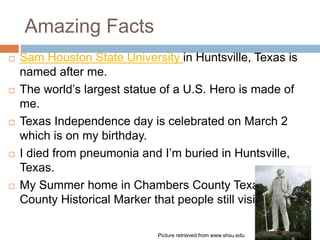Sam houstonpowerpointkaitlyn | PPTX