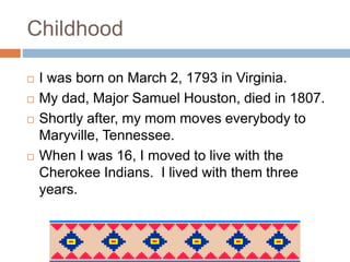 Sam houstonpowerpointkaitlyn | PPTX