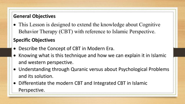 Lesson plan for CBT | PPT