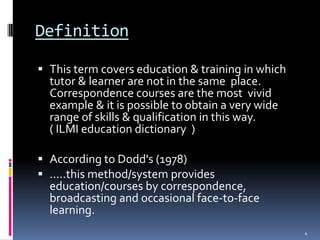 history of distance education | PPTX