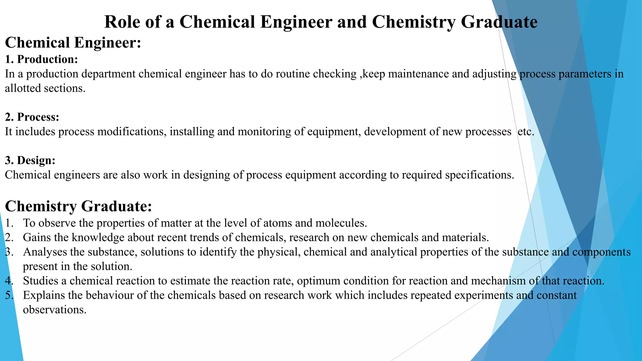 Samical: B.Tech Chemical Engineering vs BSc Chemistry | PDF